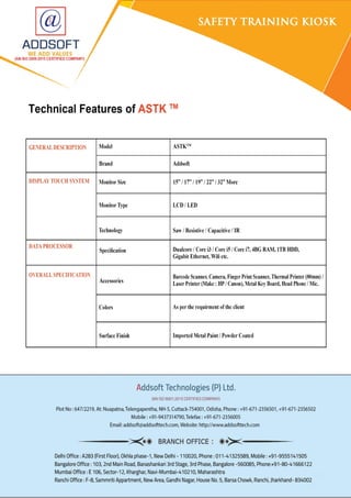 SAFETY TRAINING KIOSK | PDF