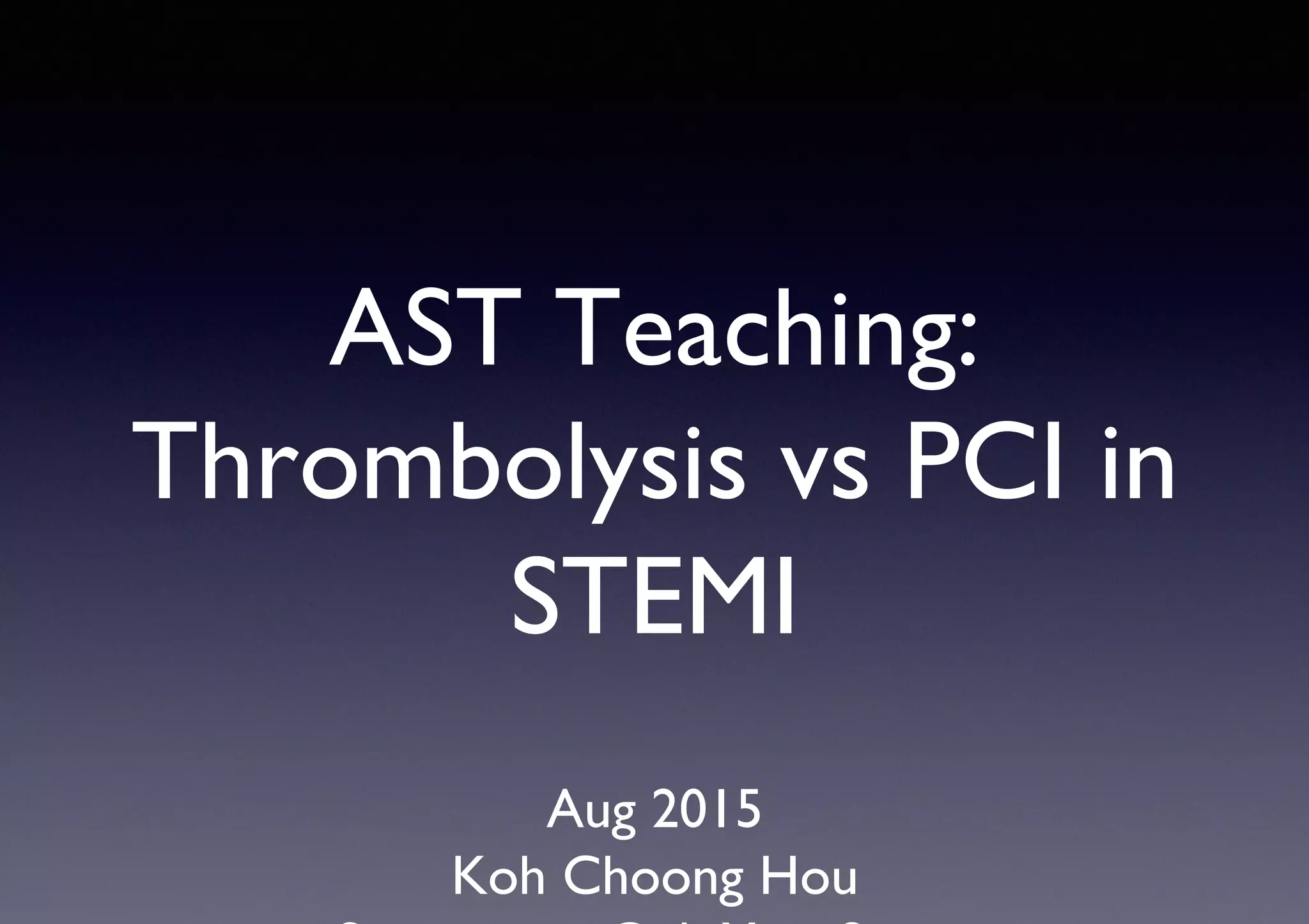 Thrombolysis vs PCI for STEMI | PDF