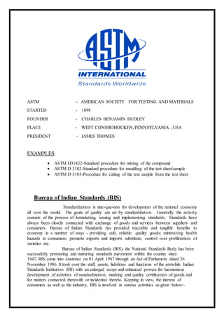 Astm bis iso | DOCX | Business Banking & Finance | Business