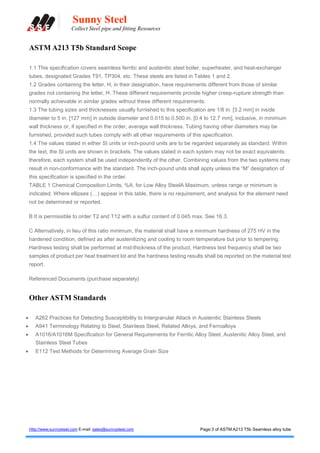 Astm a213-t5b-asme-sa213-t5b-specification | PDF