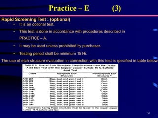 ASTM-IGC Testing ASTM-IGC TestingASTM-IGC Testing | PPT | Chemistry ...