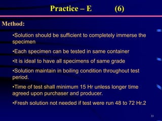 ASTM-IGC Testing ASTM-IGC TestingASTM-IGC Testing | PPT | Chemistry ...
