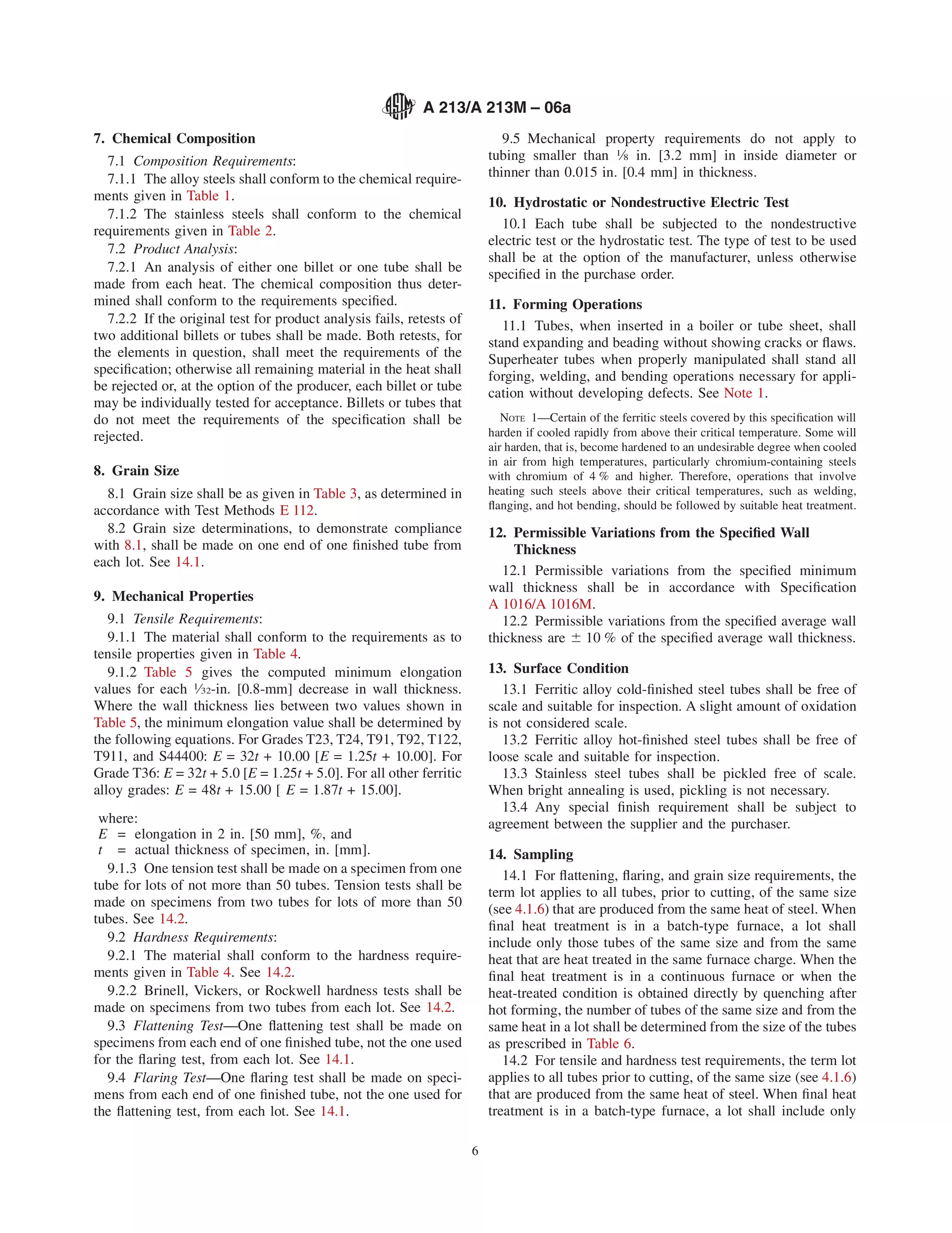 Astm a213 | PDF