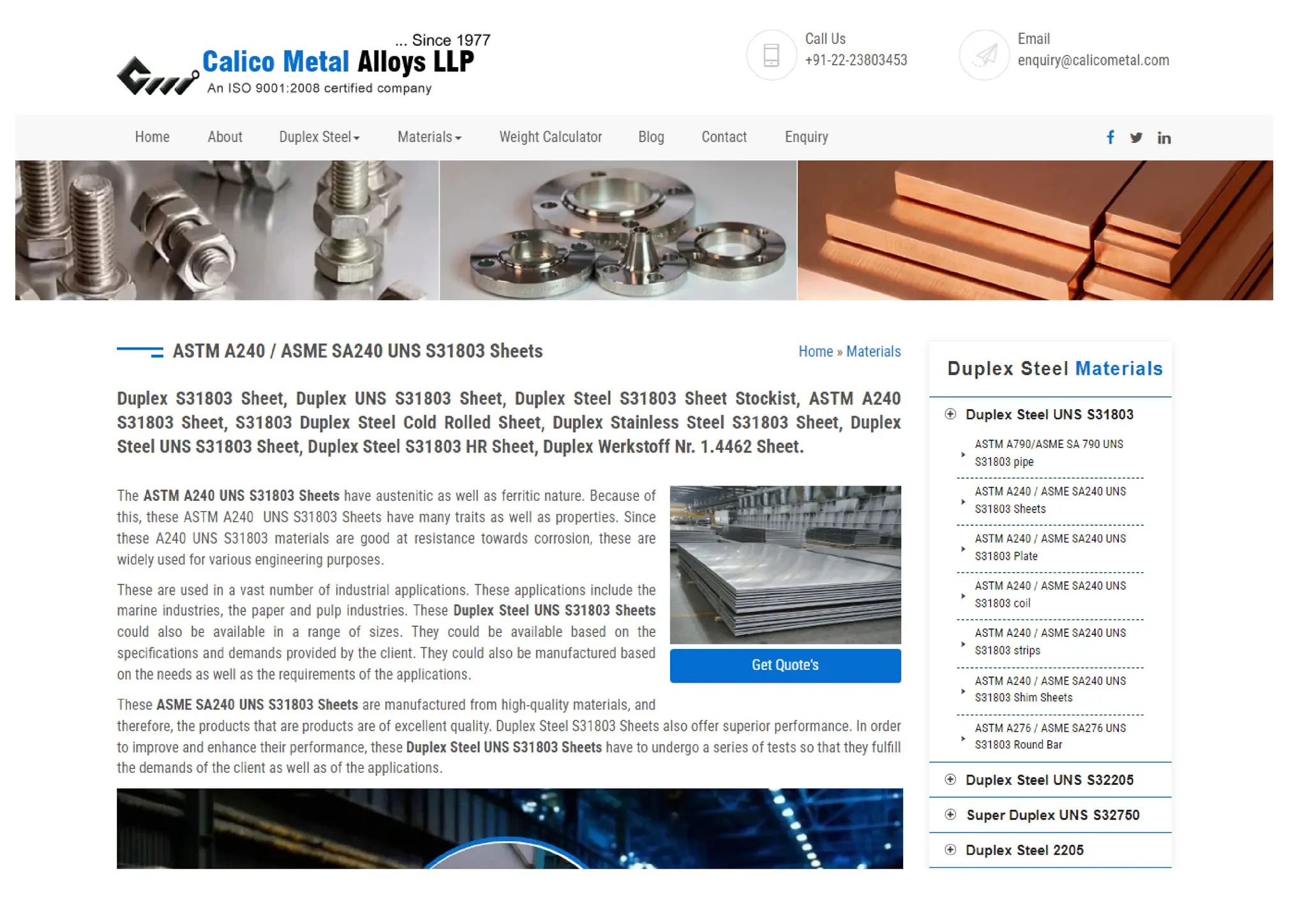 ASTM A240 Super Duplex S32750 sheets - Calico Metal | PPT