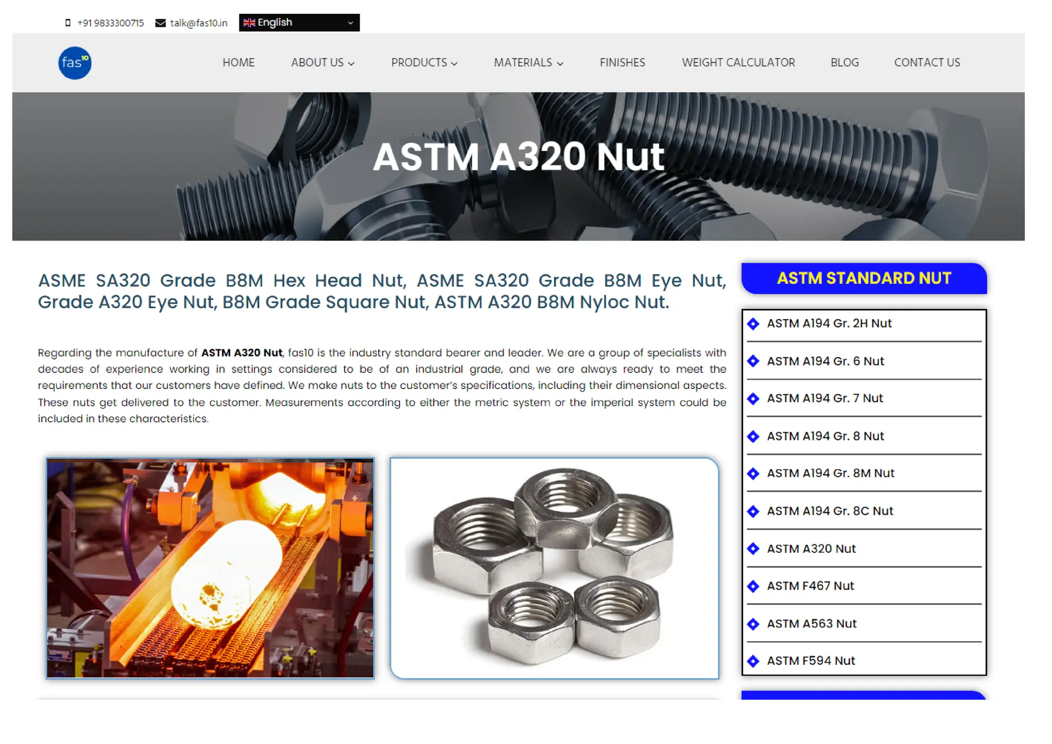 ASTM A320 Nut,B8M Grade Square - fas10Nut | PDF