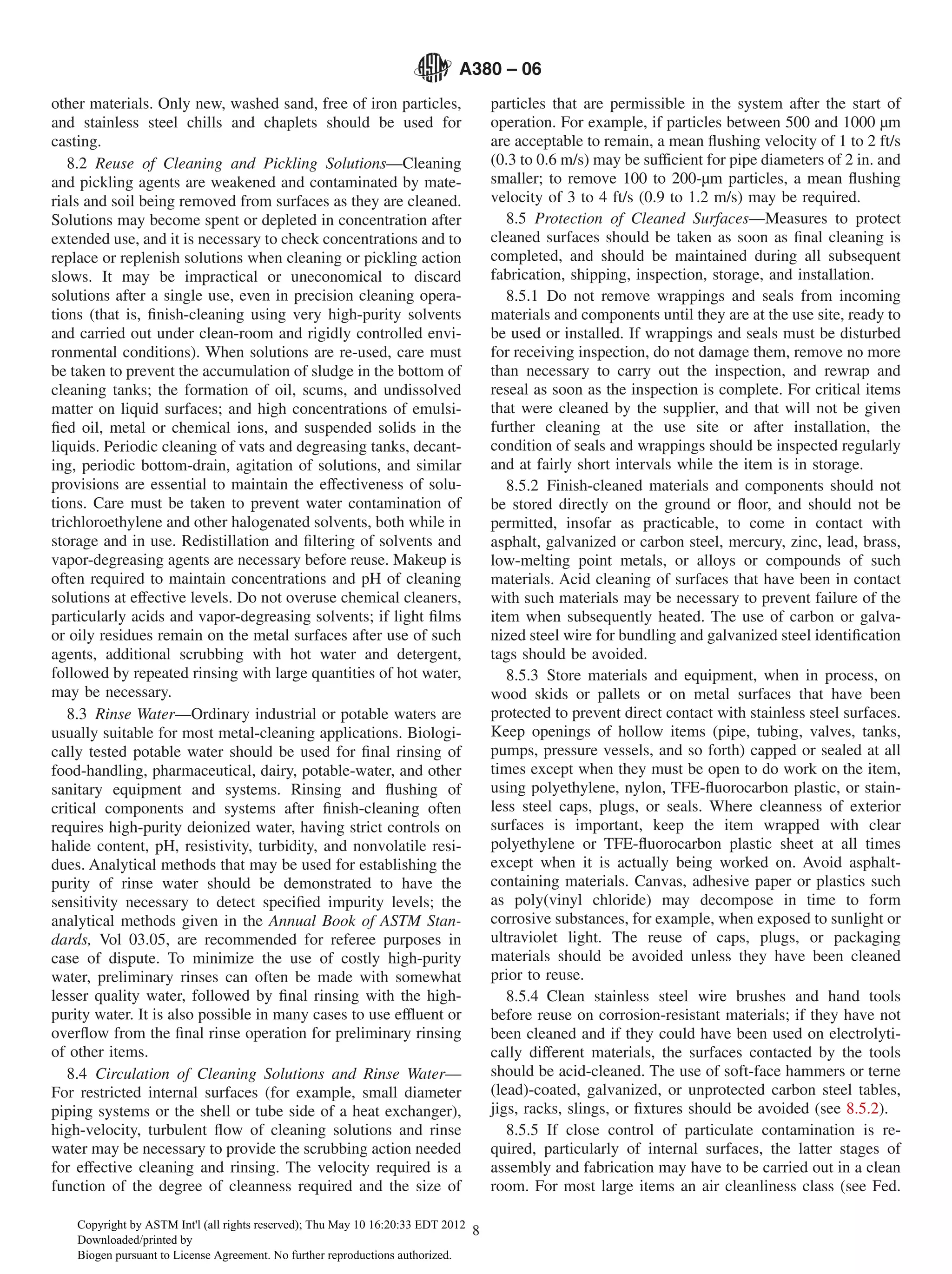Astm a380 ss pickling_passivation | PDF
