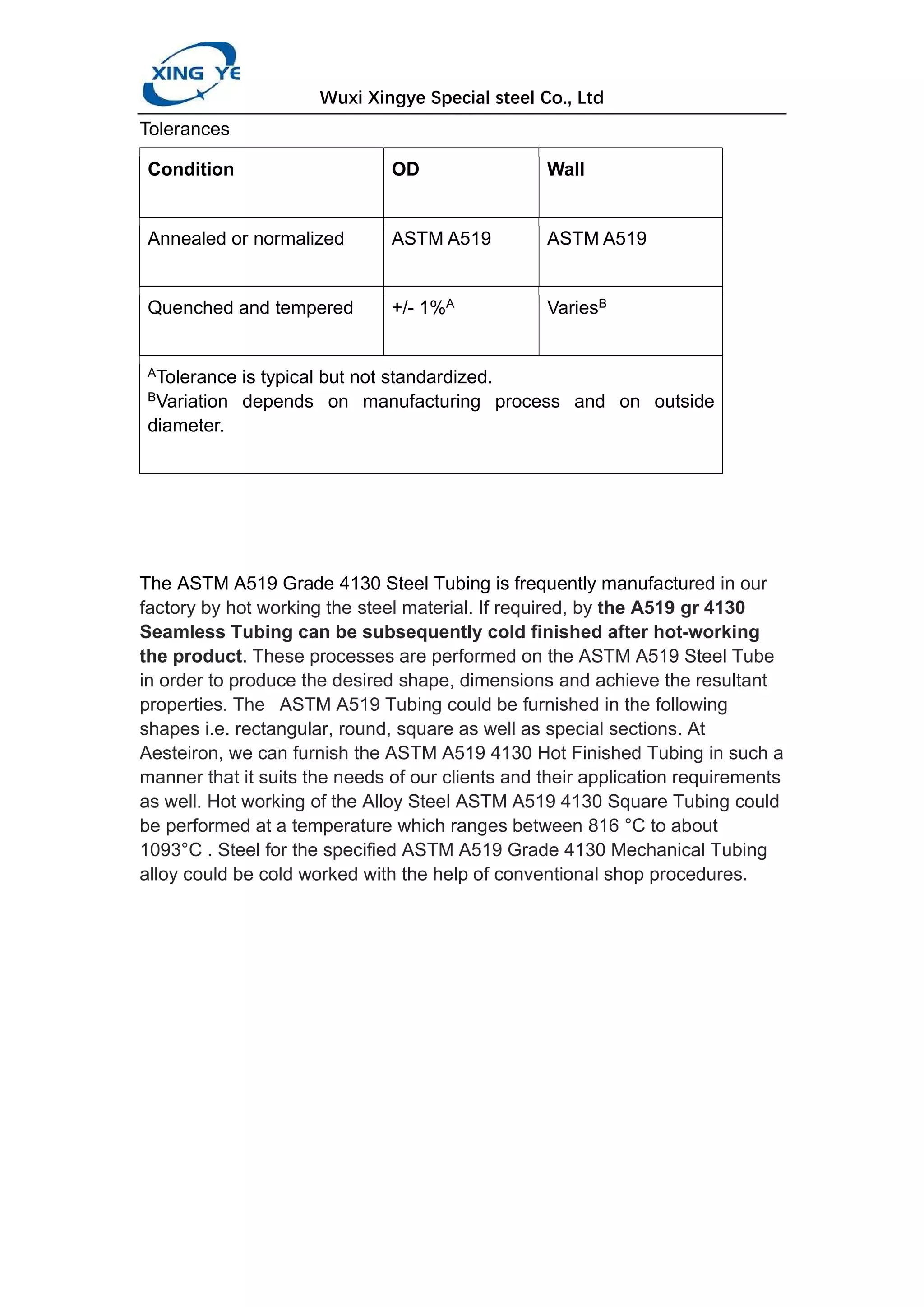 Astm a519 gr 4130 seamless tubing, asme sa 519 tubing manufacturers in ...