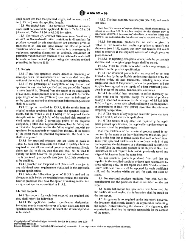 Astm a6 | PDF