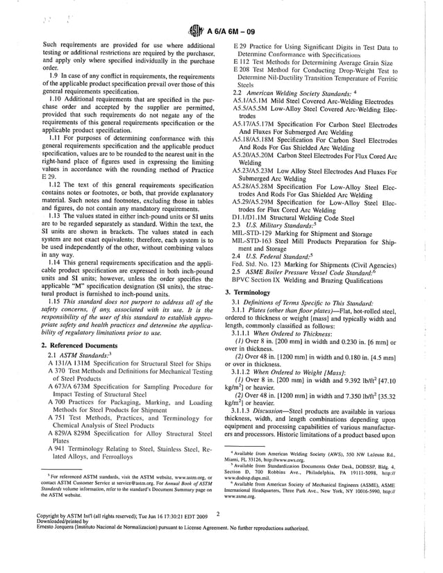 Astm a6 | PDF