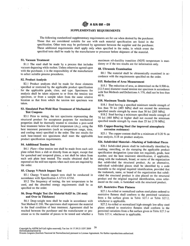 Astm a6 | PDF