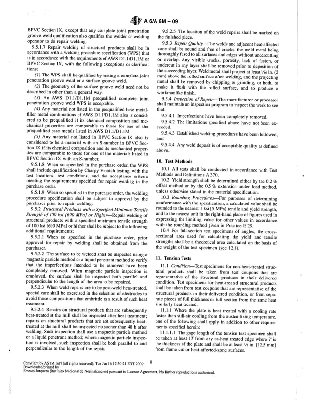 Astm a6 | PDF