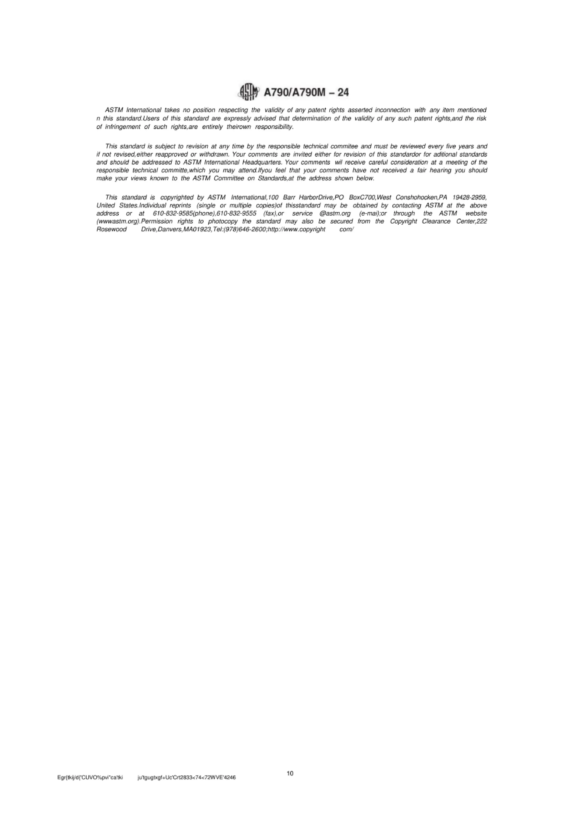 ASTM A790-A790M-24 Standard Specification for Seamless and Welded ...