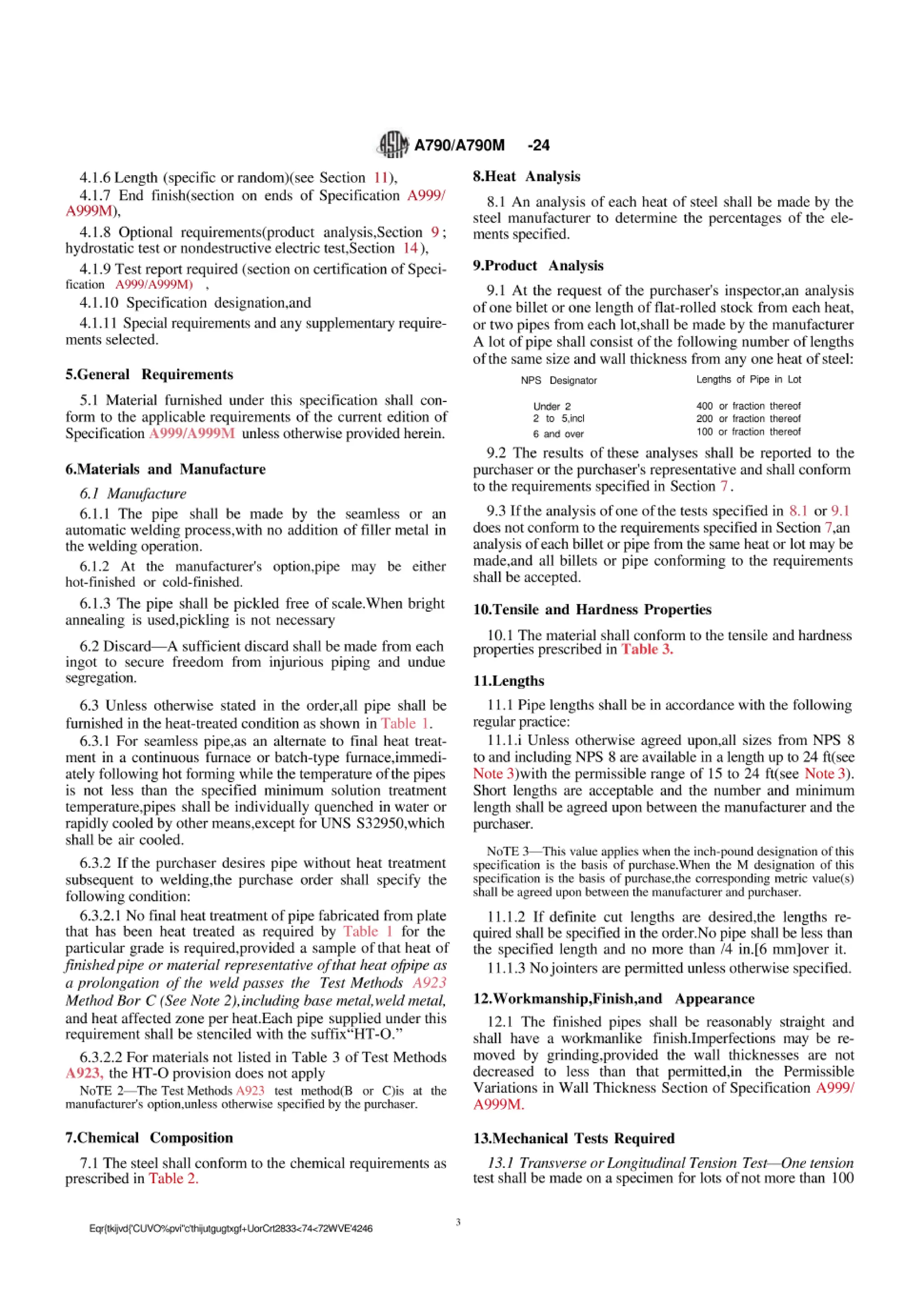 ASTM A790-A790M-24 Standard Specification for Seamless and Welded ...