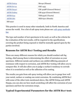 ASTM B117 is an accelerated corrosion test | PDF