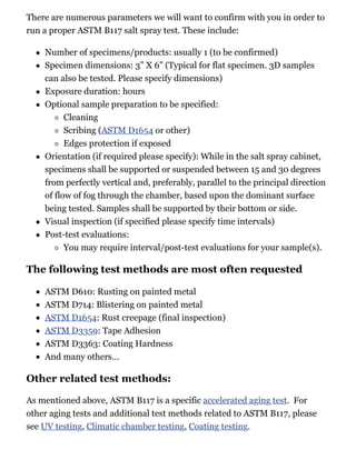 ASTM B117 is an accelerated corrosion test | PDF