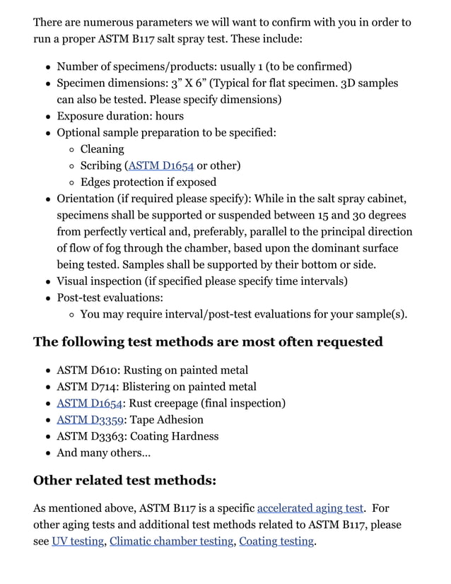 ASTM B117 is an accelerated corrosion test | PDF