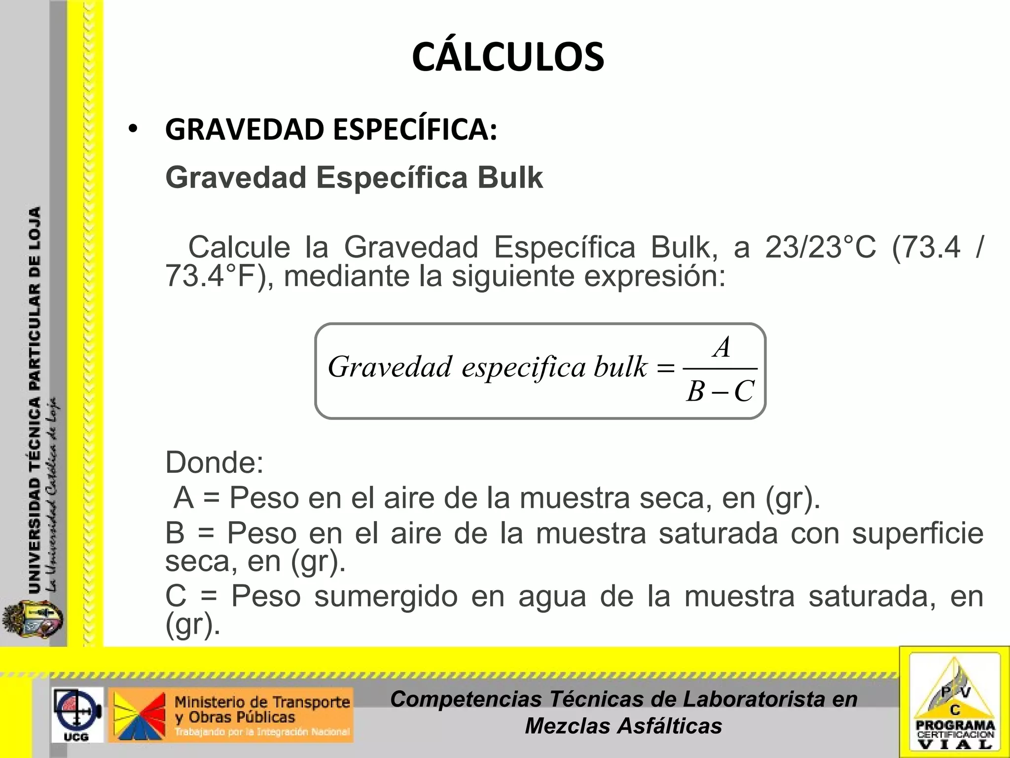 GRAVEDAD ESPECÍFICA Y ABSORCIÓN DE AGREGADO GRUESO | PPT | Chemistry ...