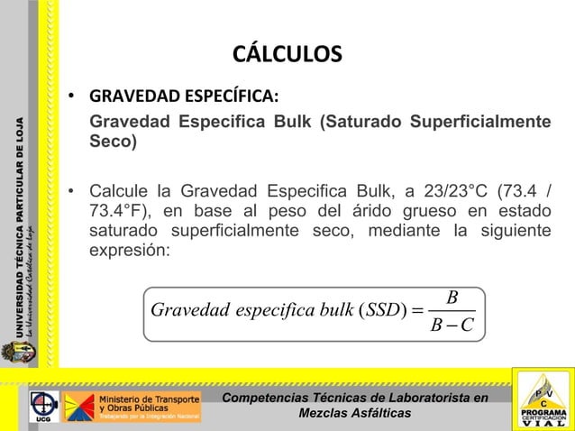 GRAVEDAD ESPECÍFICA Y ABSORCIÓN DE AGREGADO GRUESO | PPT | Chemistry ...