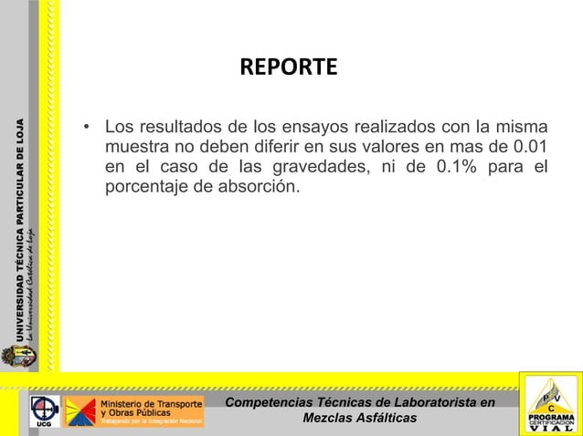 GRAVEDAD ESPECÍFICA Y ABSORCIÓN DE AGREGADO GRUESO | PPT | Chemistry ...