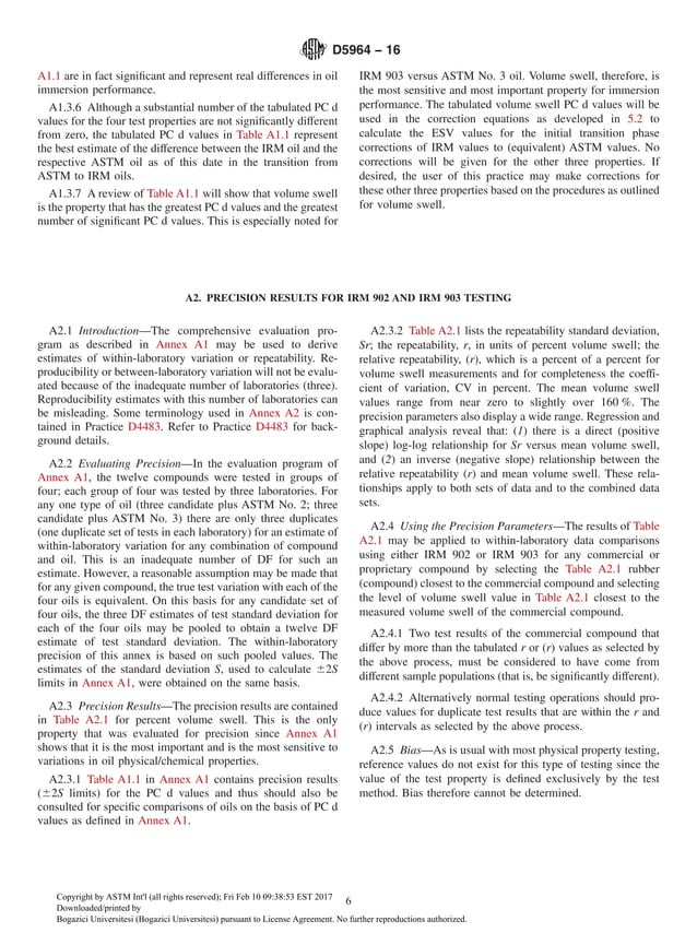 Astm code d5964.2774