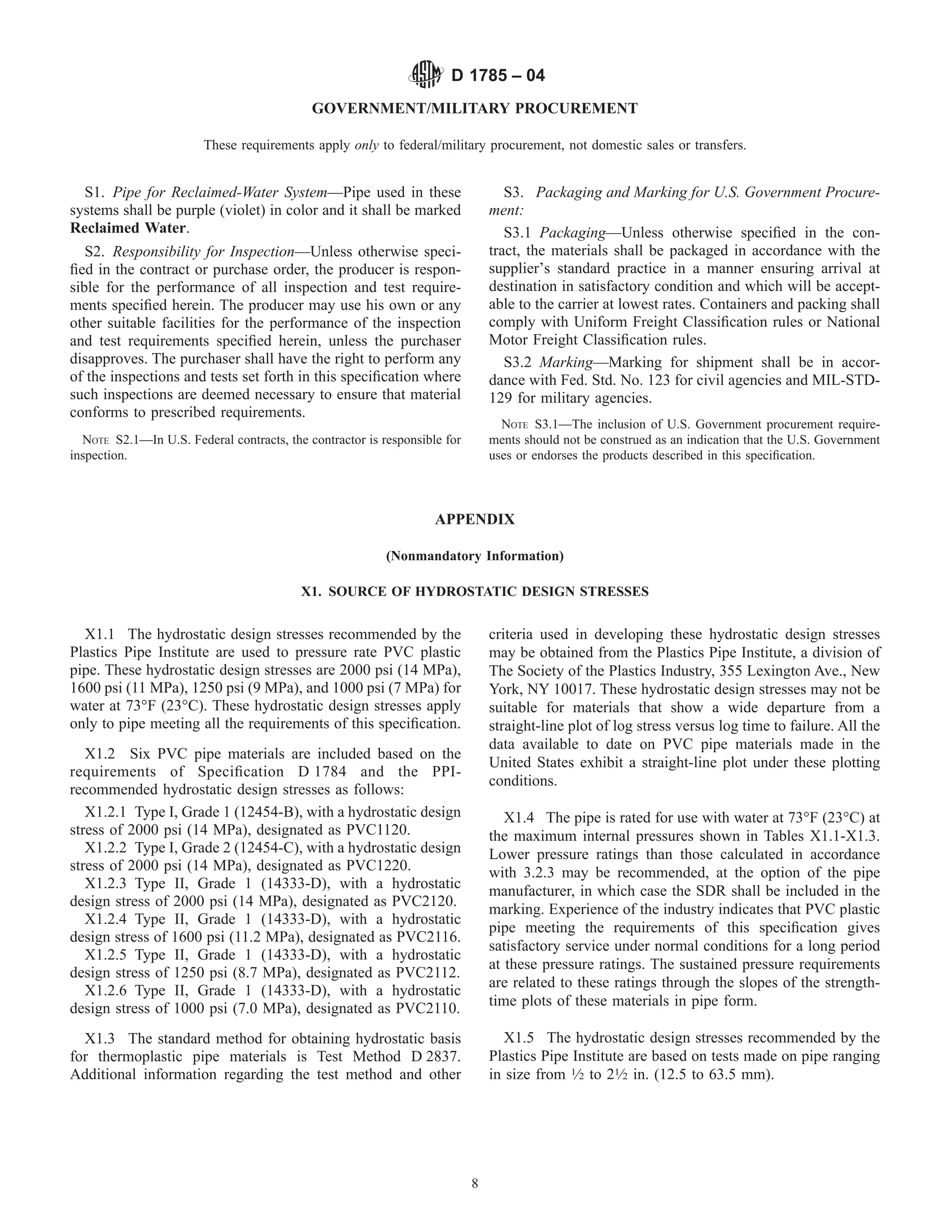 Astm d1785 | PDF