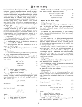Astm d3776 peso por unidad de area | PDF