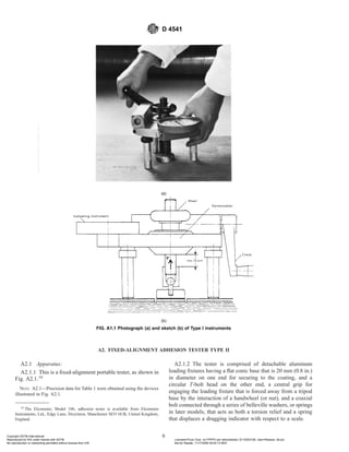 Astm d4541 standard pull off test for coatings | PDF