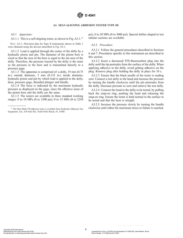 Astm d4541 standard pull off test for coatings | PDF | Physics | Science