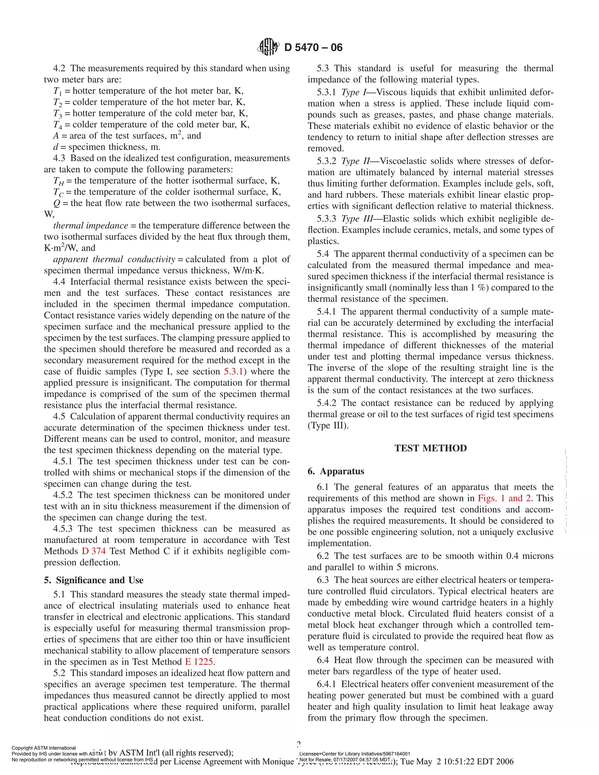 Astm d 5470 2006 | PDF