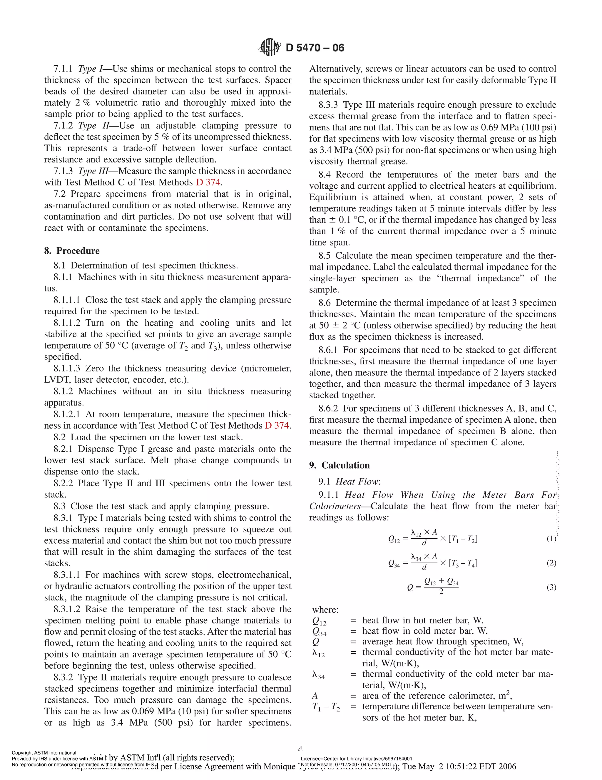 Astm d 5470 2006 | PDF