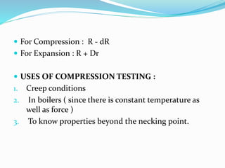 ASTM E 209 compression test at elevated temprature with conventional ...
