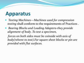 ASTM E 209 compression test at elevated temprature with conventional ...