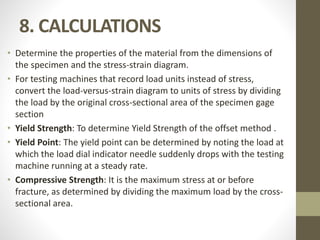 AMERICAN SOCIETY OF TESTING METALS (ASTM) E09 | PPTX