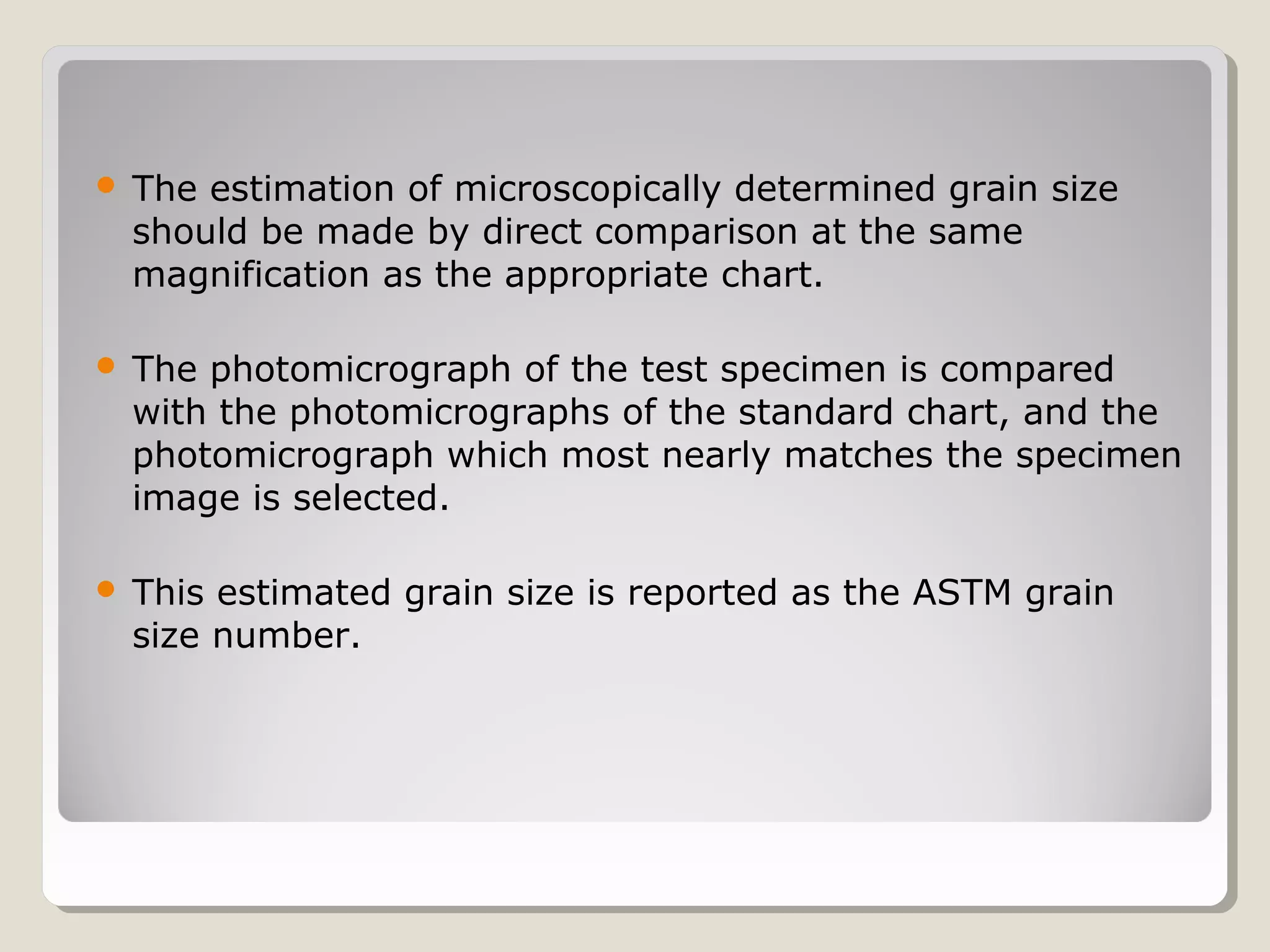 ASTM E 112 GRAIN SIZE MEASURING METHODS full standard, mecanical | PPS