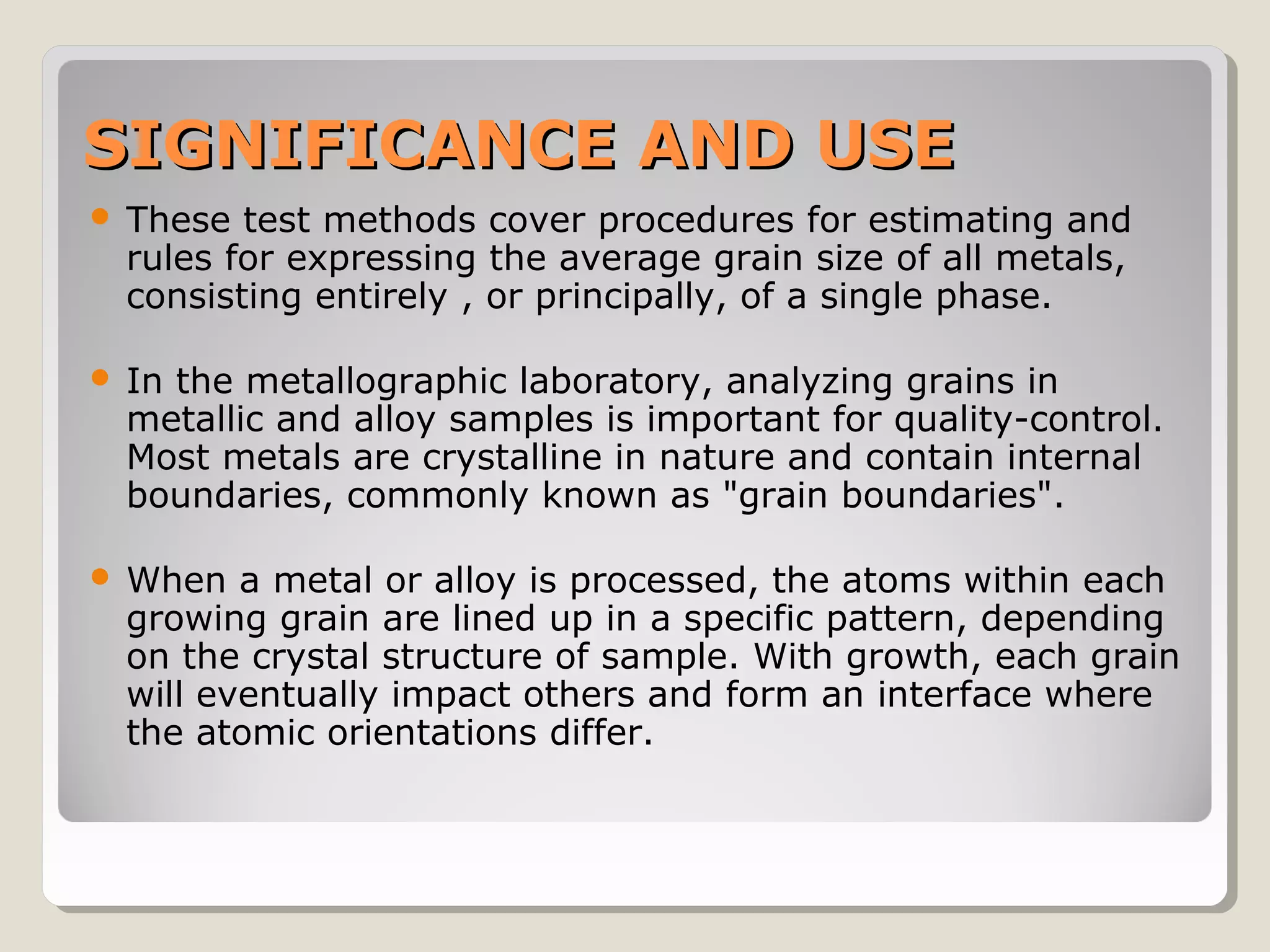 ASTM E 112 GRAIN SIZE MEASURING METHODS full standard, mecanical | PPS