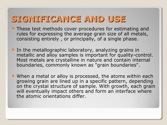 ASTM E 112 GRAIN SIZE MEASURING METHODS full standard, mecanical | PPS ...