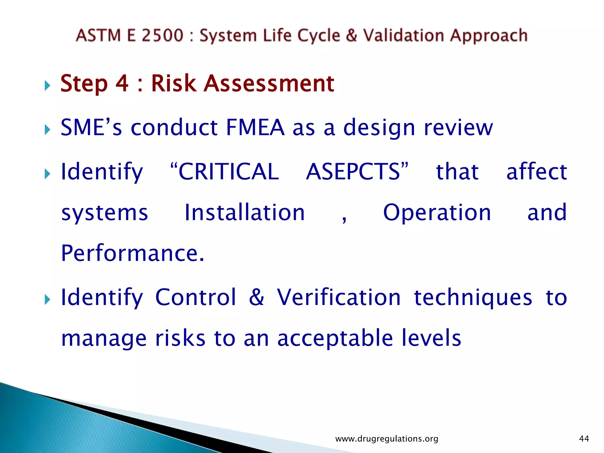 ASTM Standard E 2500 for Commissioning and Qualifications | PPTX