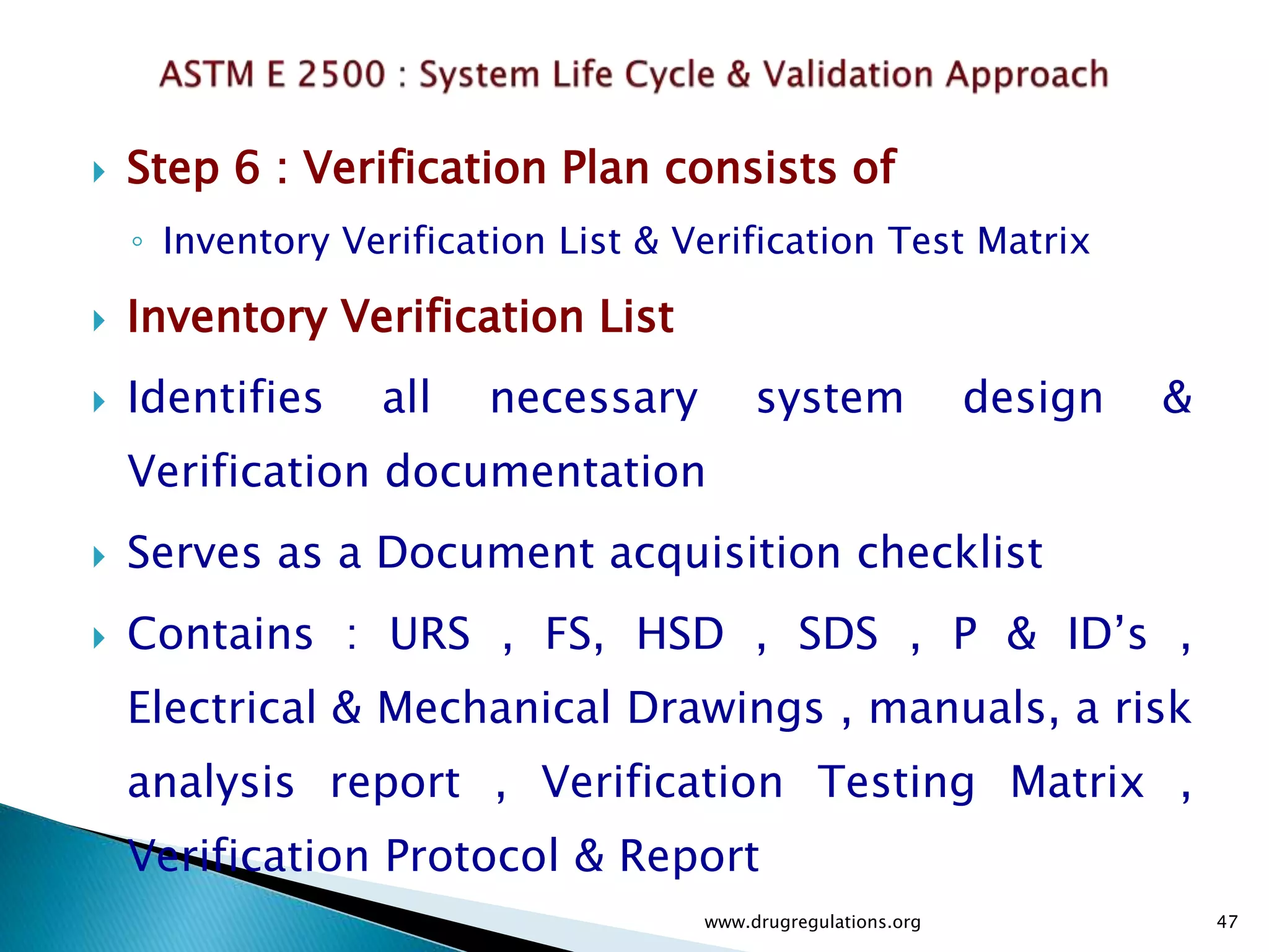 ASTM Standard E 2500 for Commissioning and Qualifications | PPTX