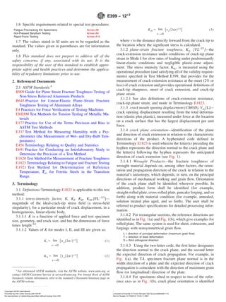 Astm e399 12 | PDF
