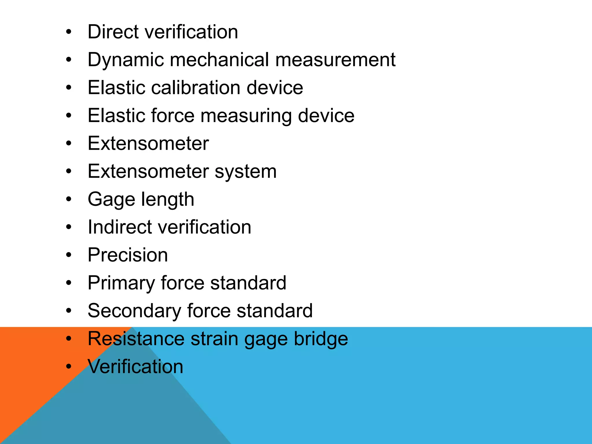 ASTM E6 : MEASUREMENT & CALIBRATION | PPTX