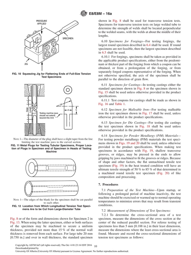ASTM E8-E8M | PDF