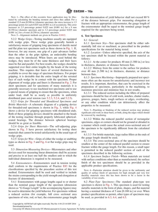 ASTM E8-E8M | PDF