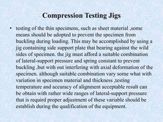 ASTM E 09(COMPRESSION TEST) | PPTX | Physics | Science