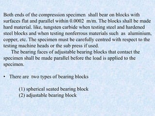 ASTM E 09(COMPRESSION TEST) | PPTX | Physics | Science