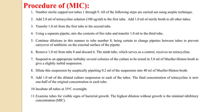 AST Methods_Practical No. 8.pptx | Infectious Diseases | Diseases and ...