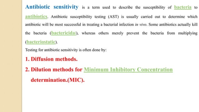 AST Methods_Practical No. 8.pptx | Infectious Diseases | Diseases and ...