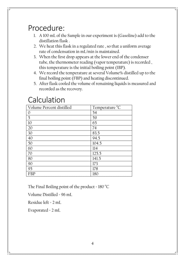 Astm method for distillation of petroleum products at atmospheric ...