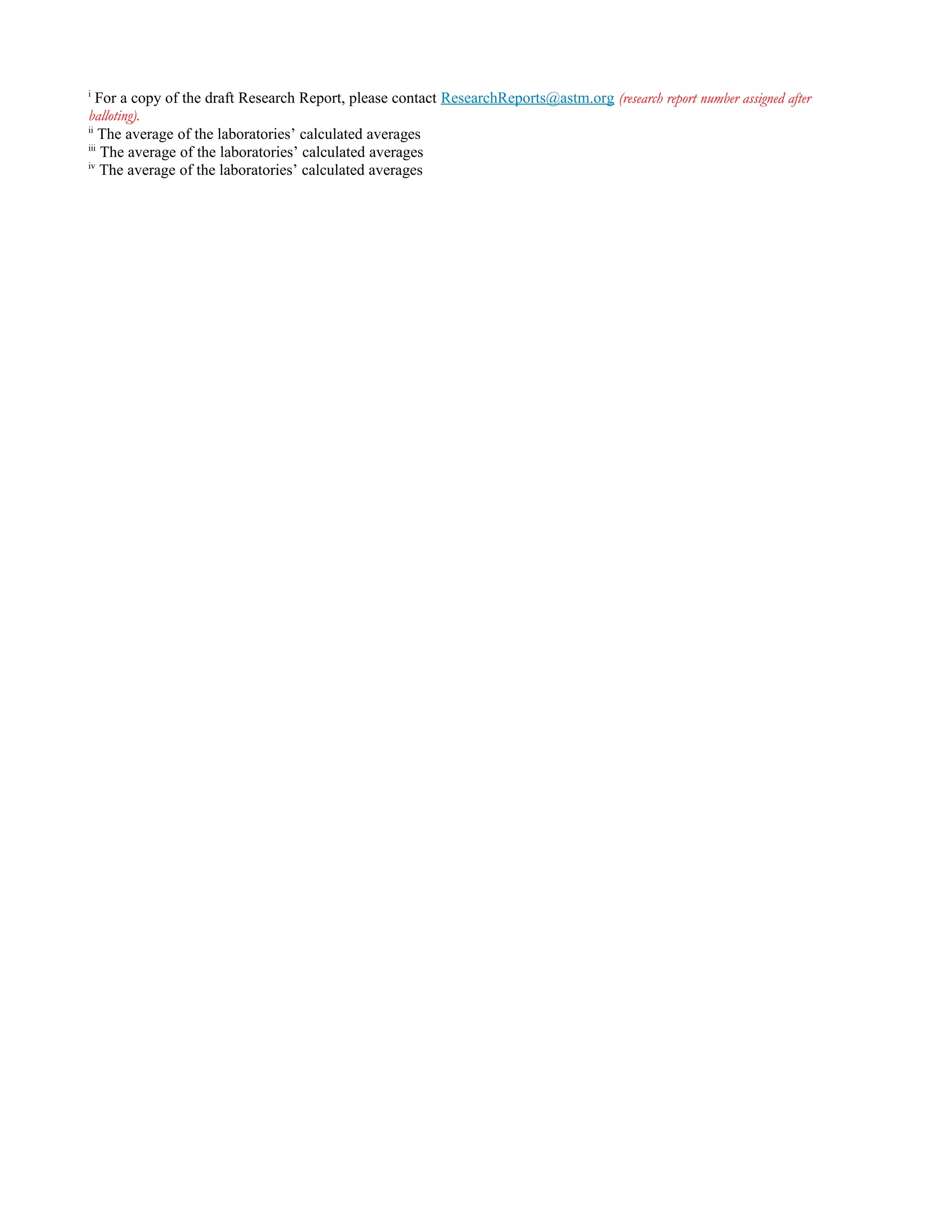 Astm research report_template | DOC