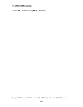 Astm research report_template | DOC | Chemistry | Science