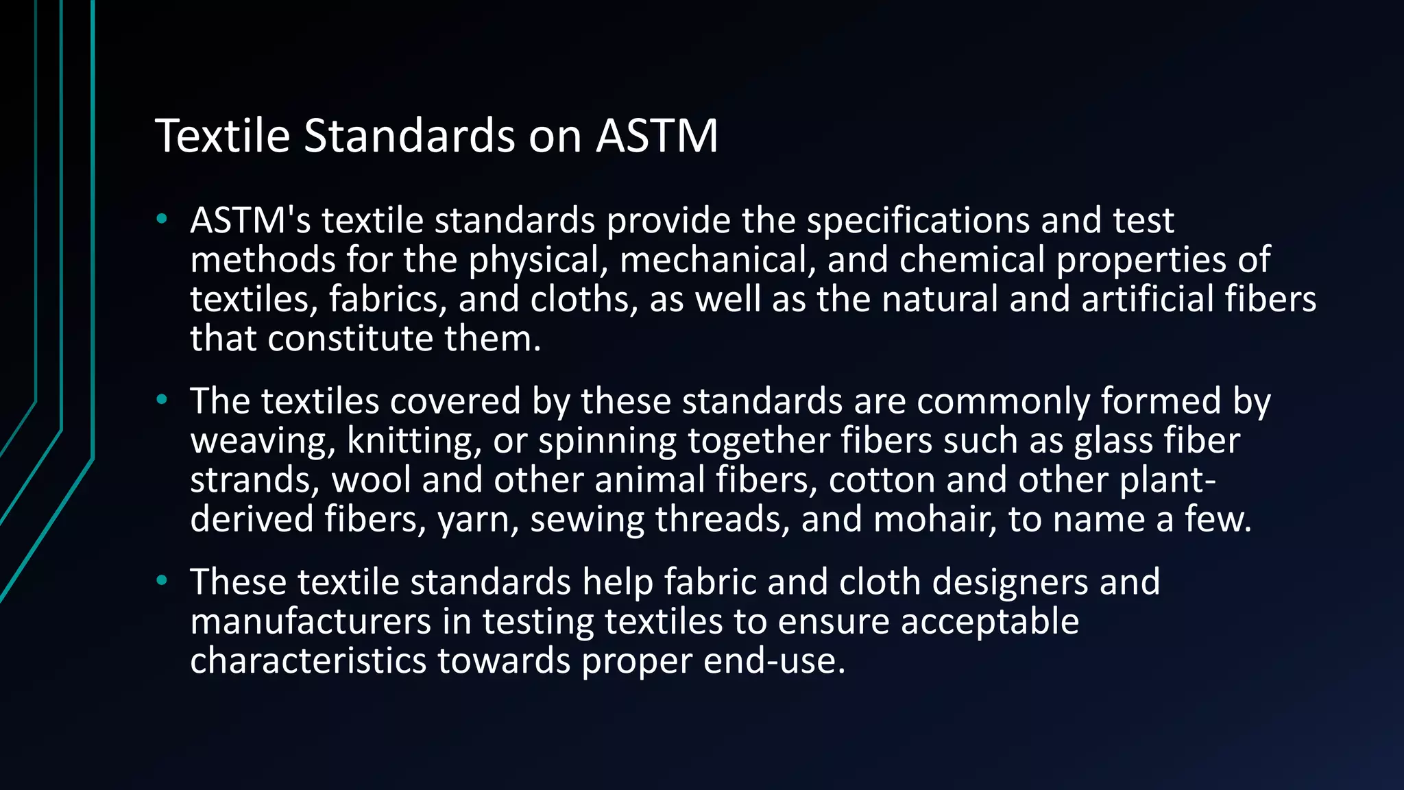 ASTM Standard on Apparel | PPTX
